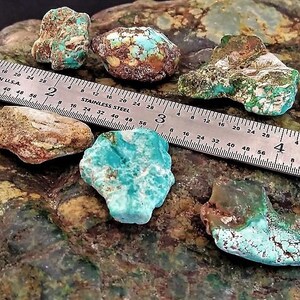 Royston area rough Gem Turquoise Natural raw rough | Etsy