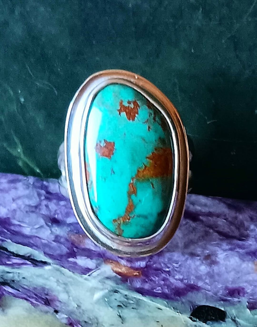 Nevada Turquoise Ring. Untreated Natural A Grade! Great Color. Handmade ...