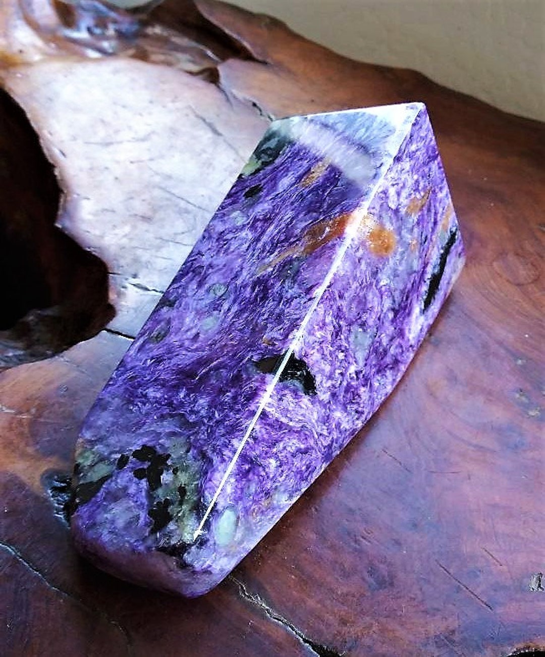 Amazing & Beautiful Charoite Large Polished Display Piece Special 358. ...