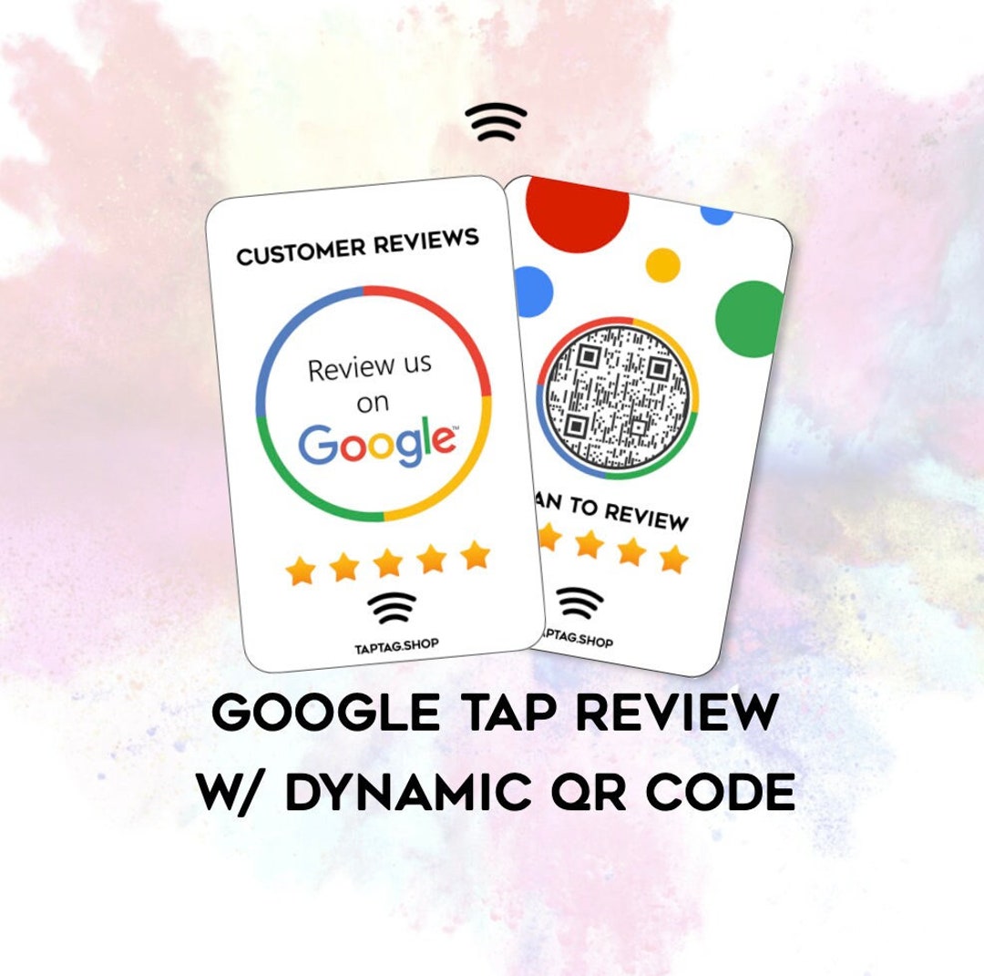 Google Tap Review Card | Link to Your Google Review, Manage, and Edit Backend at Any Time | QR ...