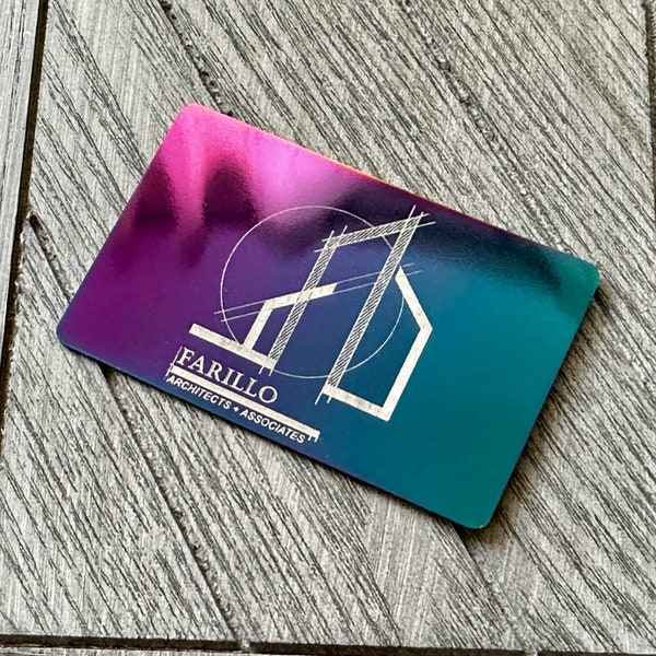 Iridescent Business Cards - Etsy