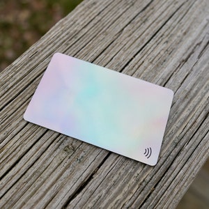 Holographic Tap-to-share NFC Card W/ Profile/contact Download Included ...