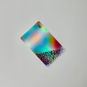 Holographic Tap-to-share NFC Card W/ Profile/contact Download Included ...