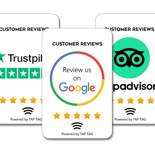 Google Review Tap Card Business Card - Etsy