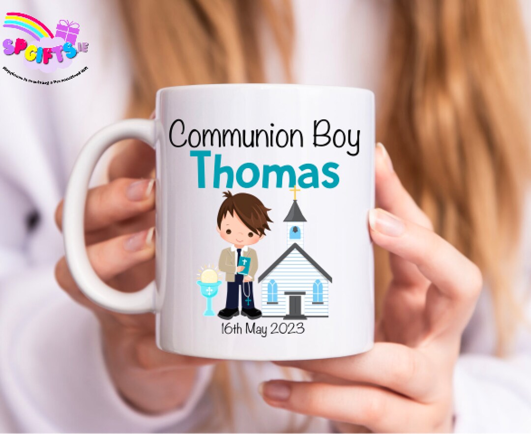 Boys Personalised First Holy Communion Mug Ireland - Personalised My ...
