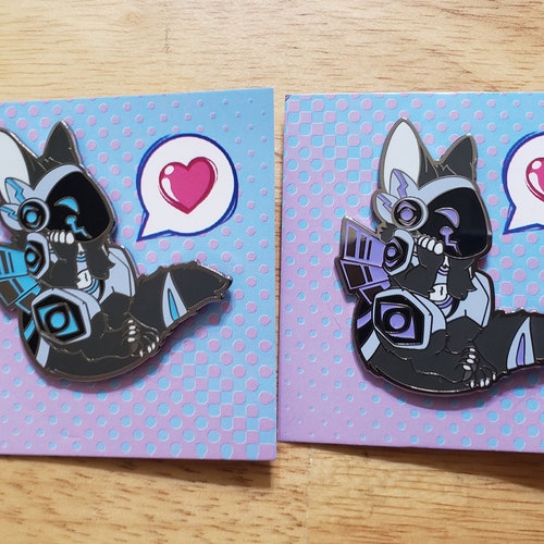 Glow in the Dark Protogen Pins | Etsy