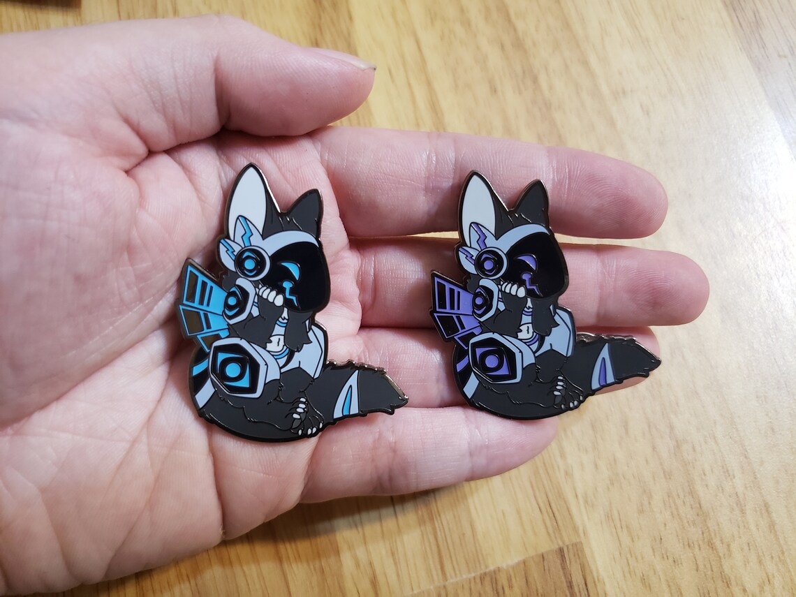 Glow in the Dark Protogen Pins | Etsy