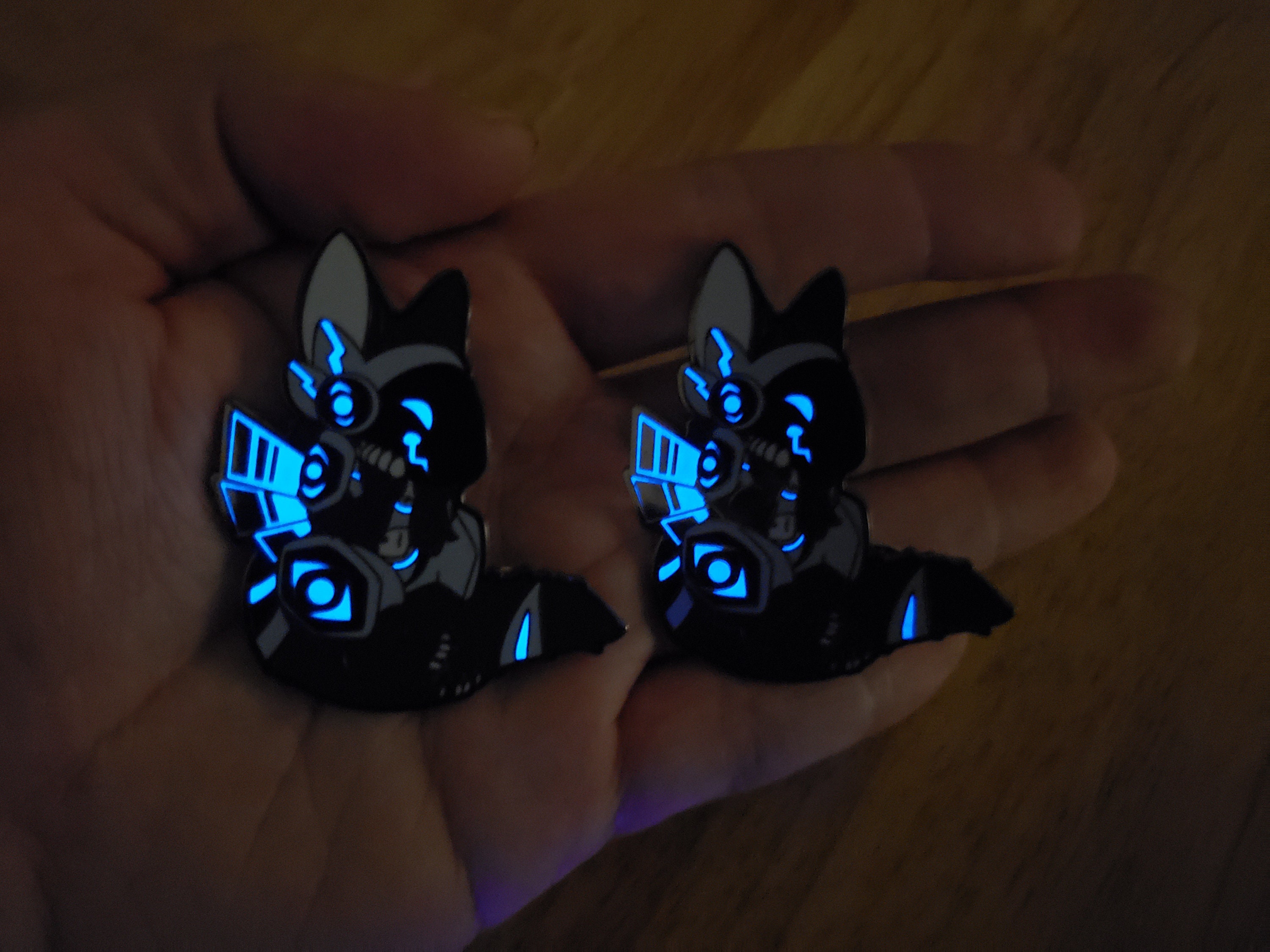 Glow in the Dark Protogen Pins - Etsy Canada