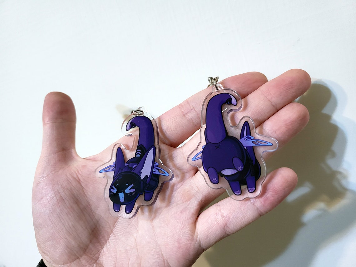 Dangle Two Sided Protogen Keychain - Etsy
