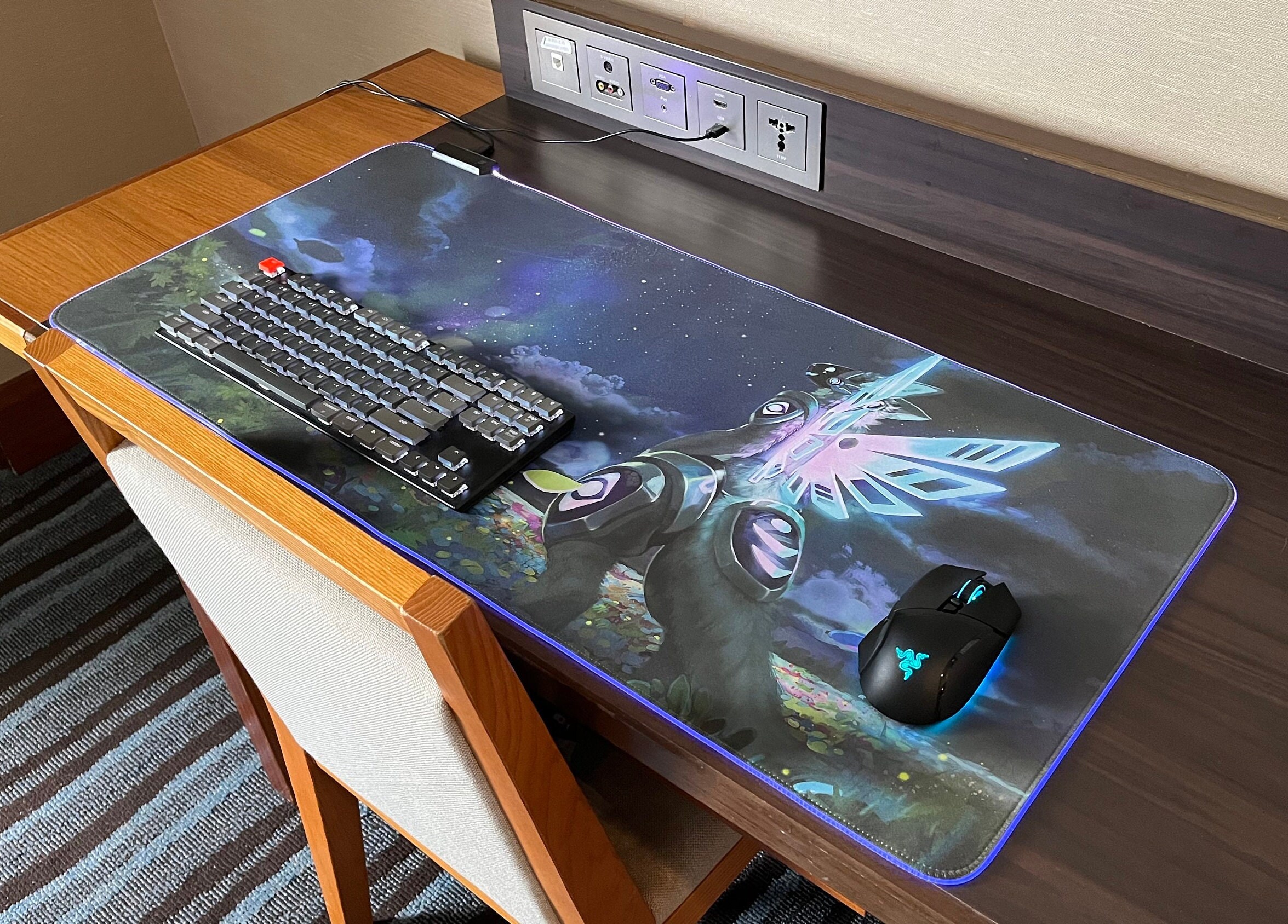 GIANT RGB Protogen Gaming Mousepad spectrum - Etsy Australia