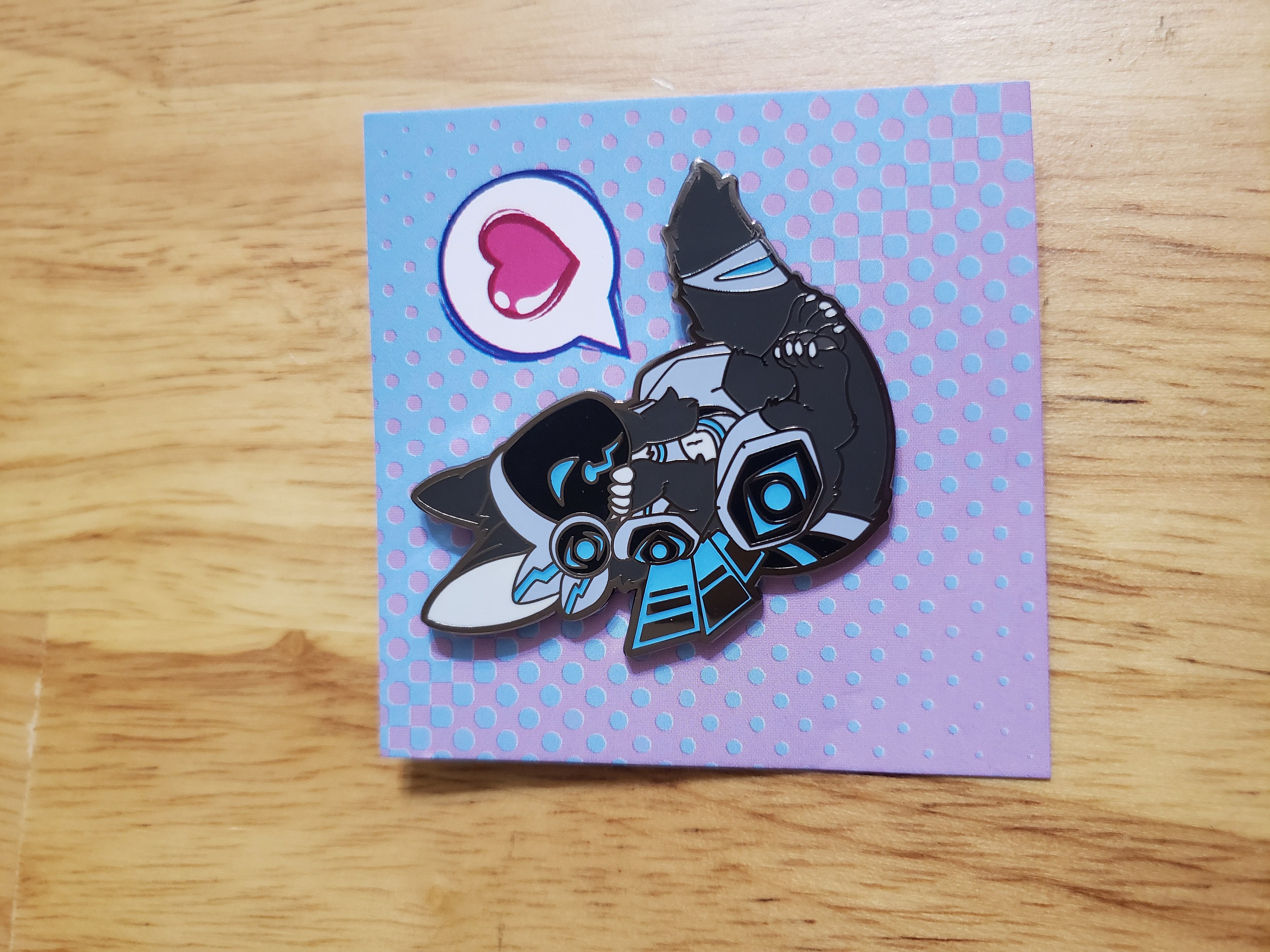 Glow in the Dark Protogen Pins | Etsy