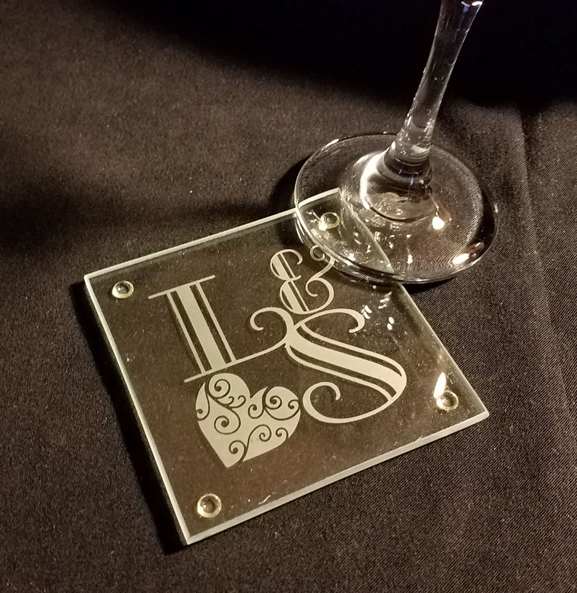 Custom Etched Glass Coasters - Etsy