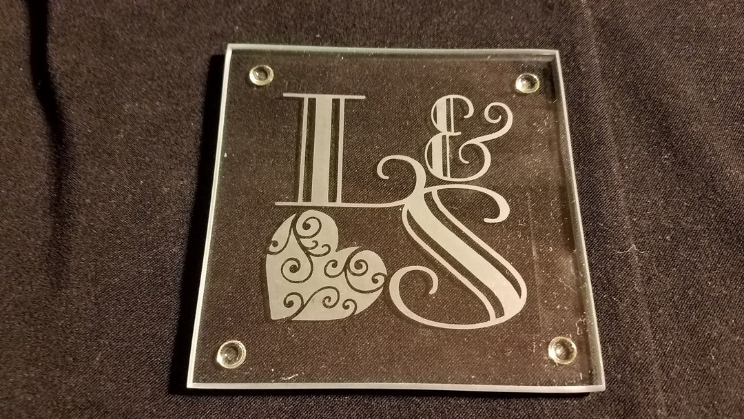Custom Etched Glass Coasters - Etsy