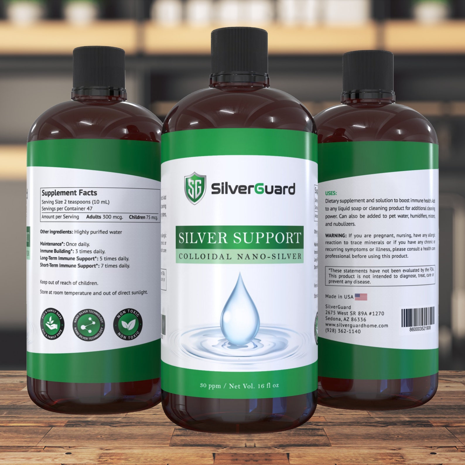 SilverGuard Colloidal Silver Liquid Immune Support Pure | Etsy