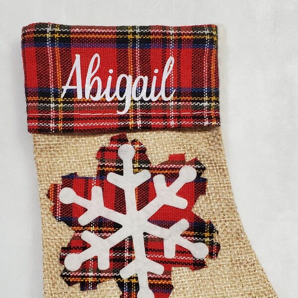 Plaid Stocking - Etsy