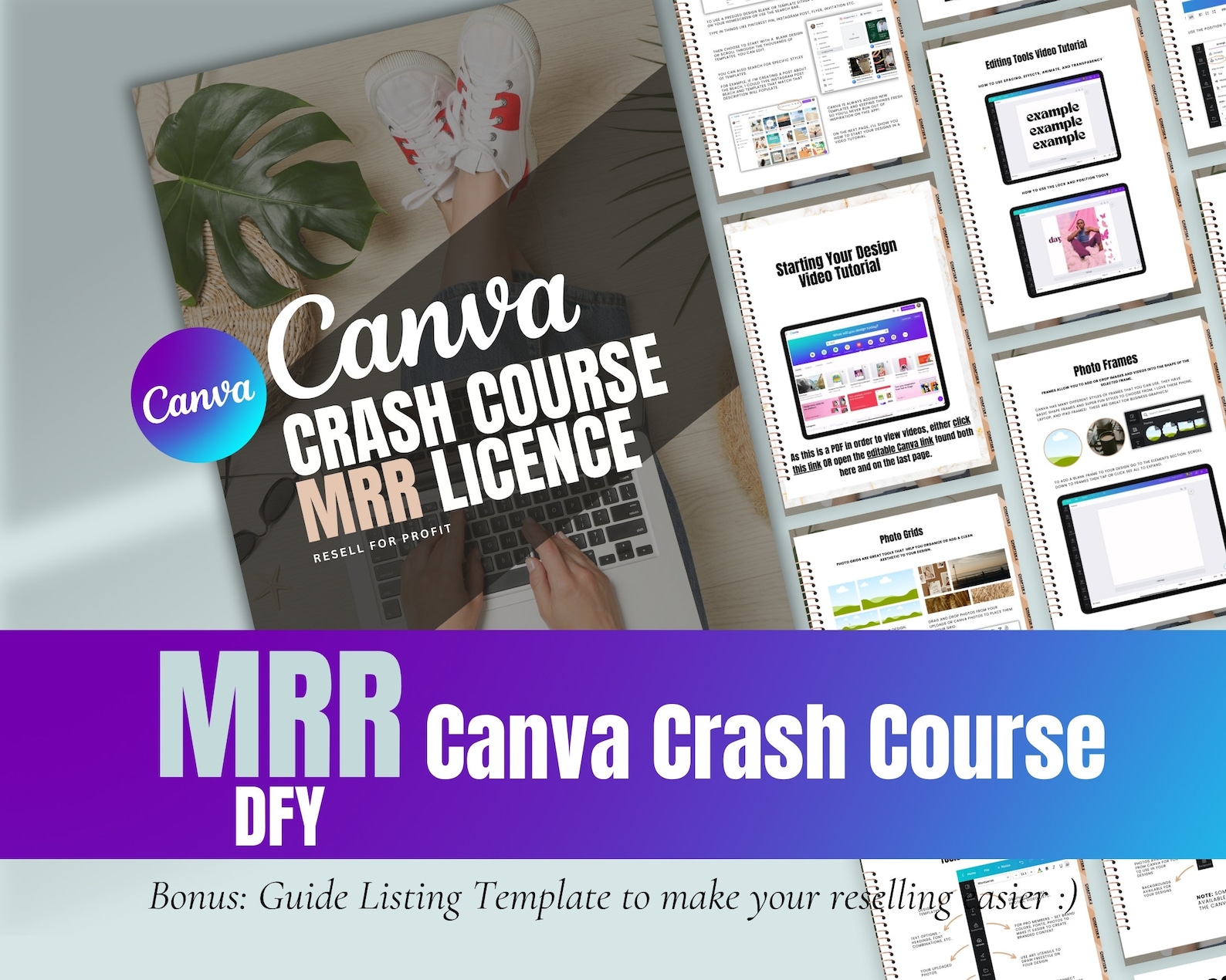 Canva Crash Course, Done for You Guide, Canva Course, PLR Digital ...
