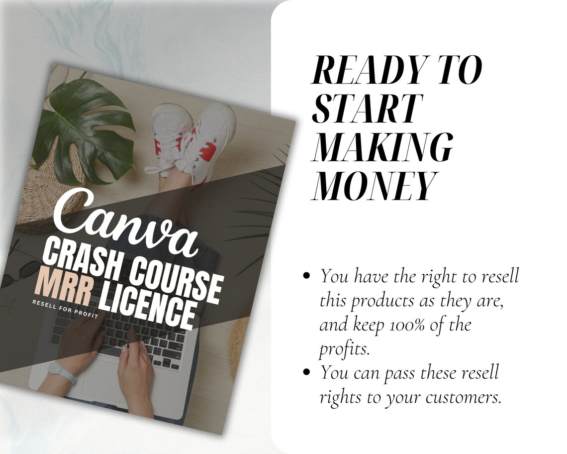 Canva Crash Course, Done for You Guide, Canva Course, PLR Digital Product, Master Resell Rights ...