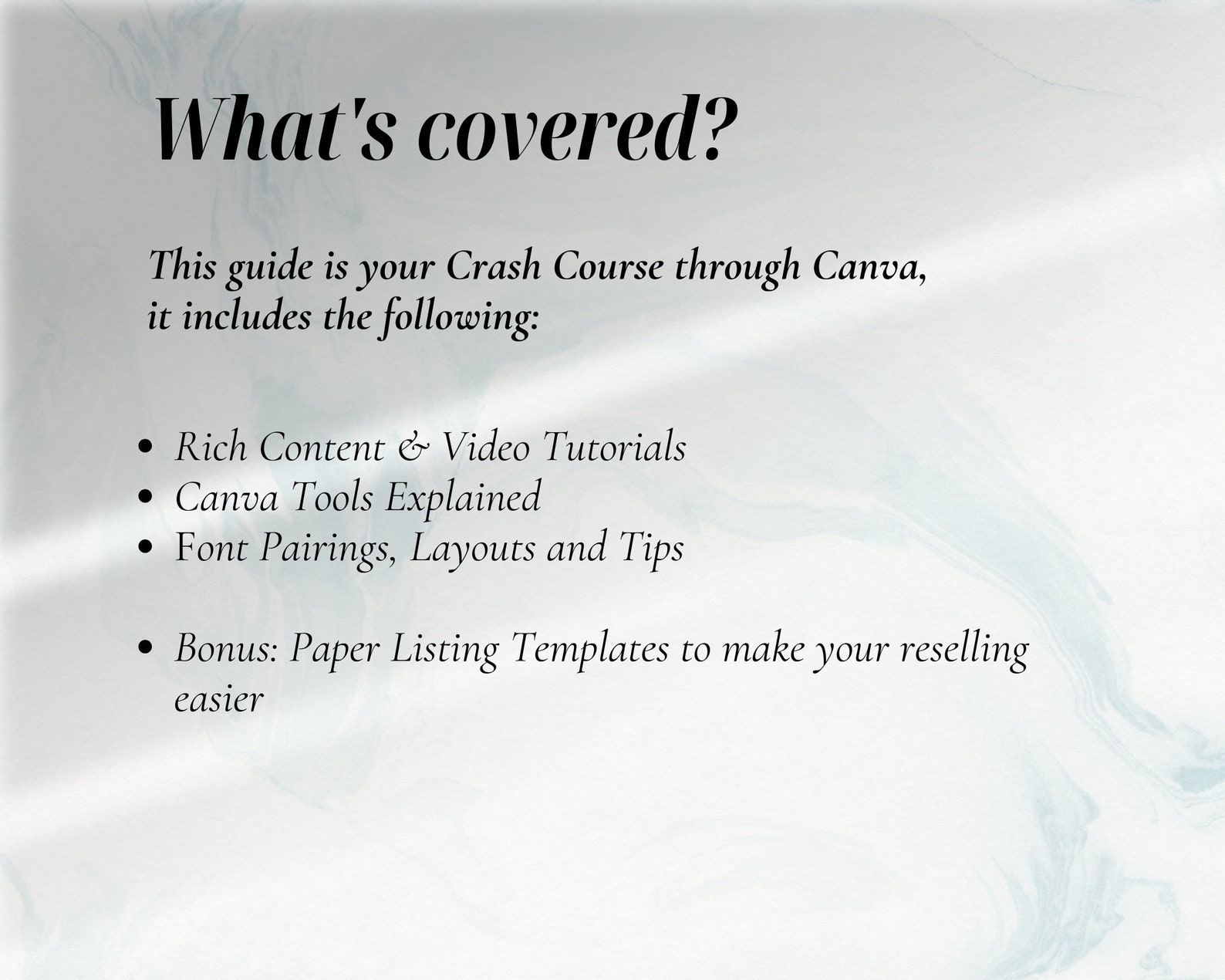 Canva Crash Course, Done for You Guide, Canva Course, PLR Digital ...