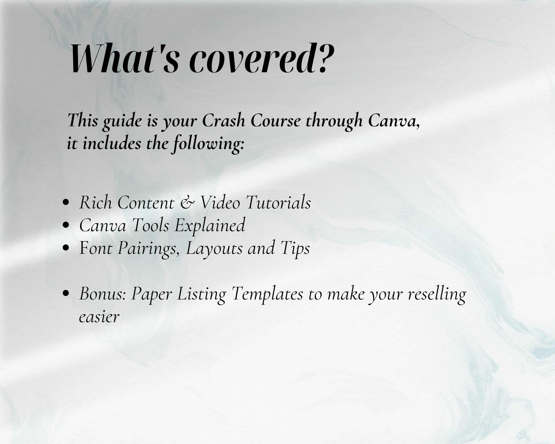 Canva Crash Course, Done for You Guide, Canva Course, PLR Digital ...