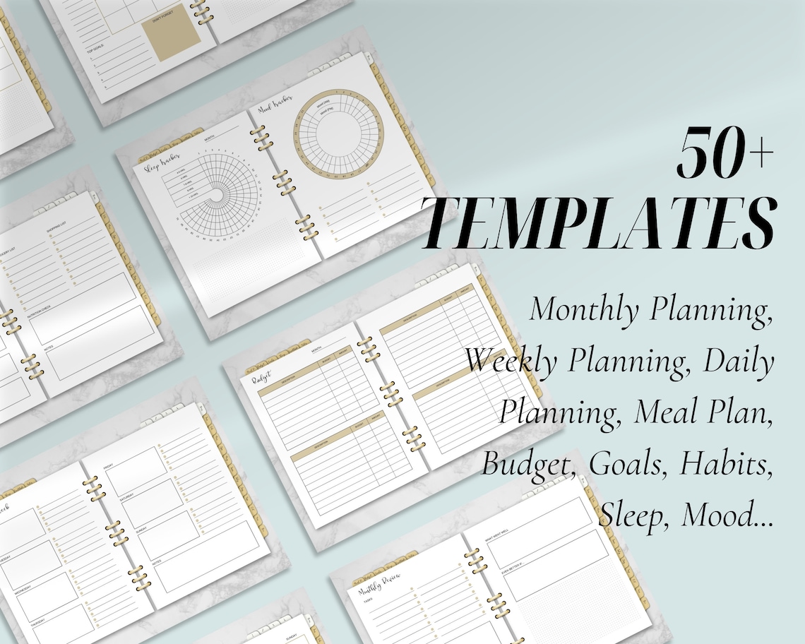 PLR Planner, PLR Digital Planner, PLR Hyperlinked Planner, Planner for ...
