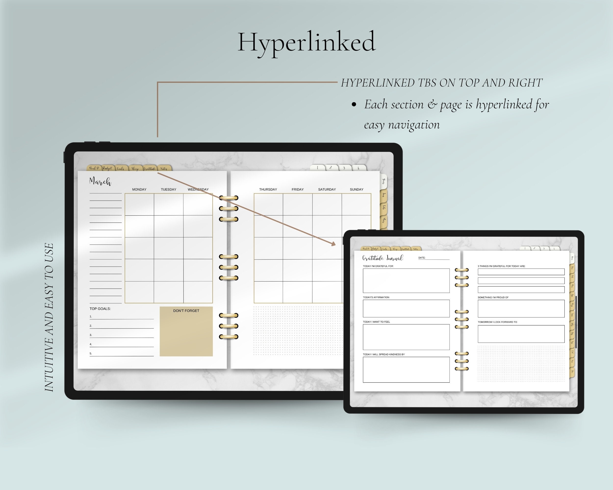 PLR Planner, PLR Digital Planner, PLR Hyperlinked Planner, Planner for ...