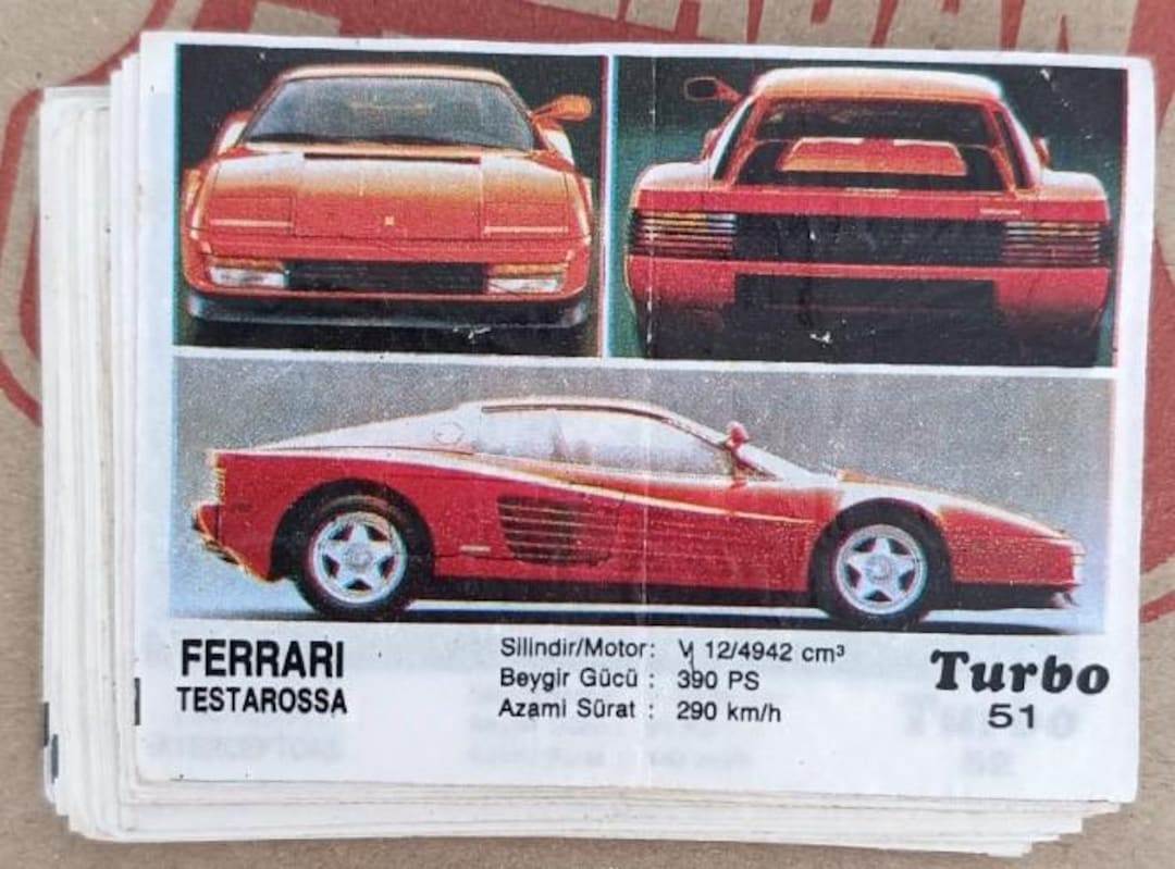 Turbo Bubble, Chewing Gum Inserts, Wrappers 51-120 Full Set 70 Pcs ...