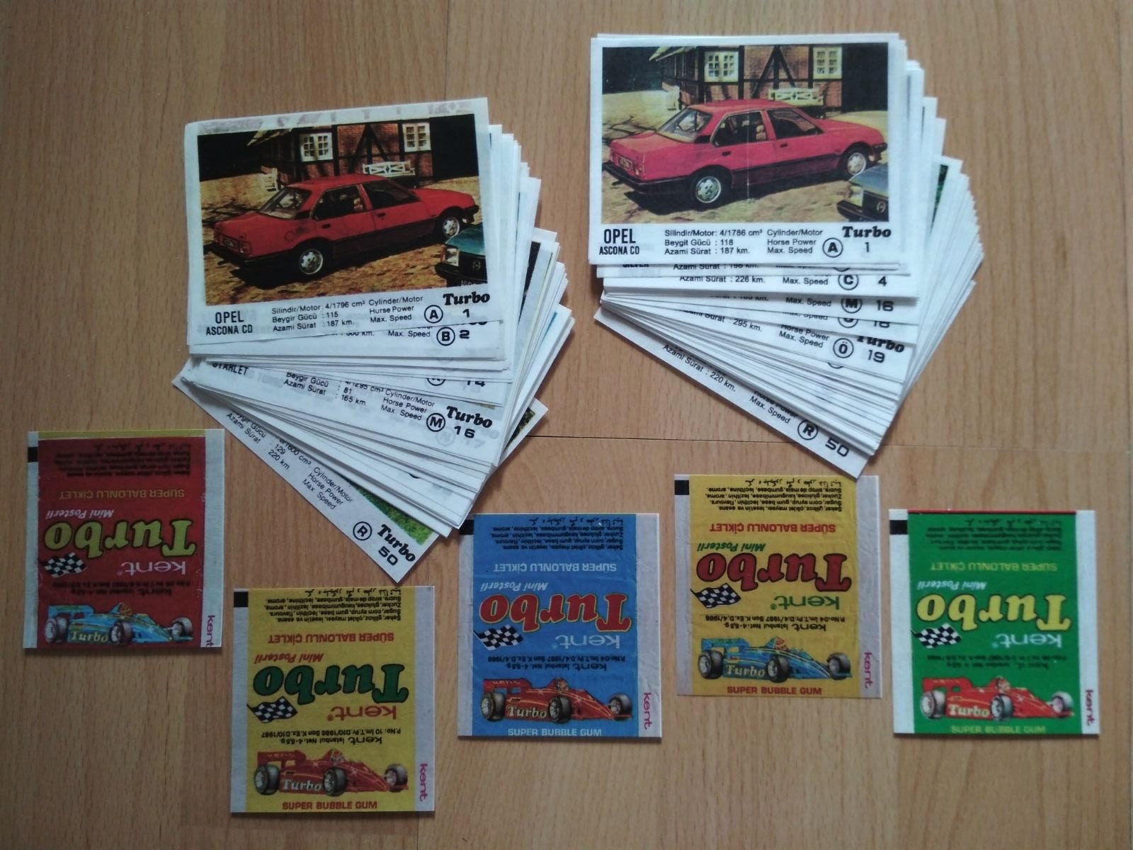 Turbo Bubble Gum First Series Retro DIGITAL Pictures 1-50 + Set of 5 ...