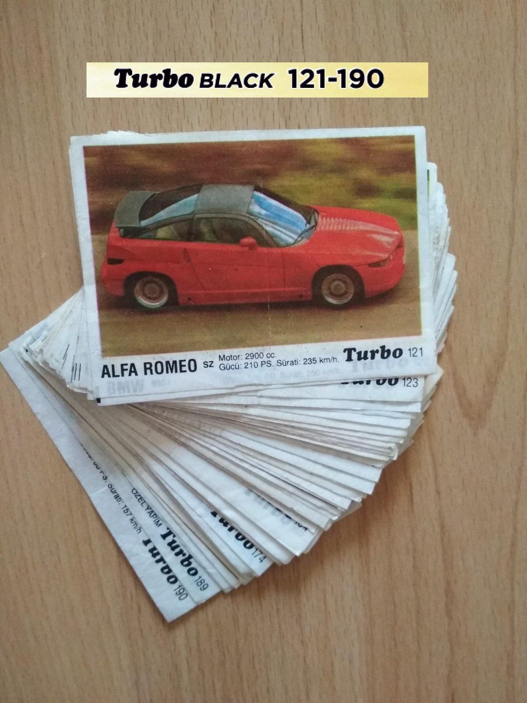 Turbo Bubble, Chewing Gum Inserts, Wrappers 121-190 Full Set 70 Pcs ...