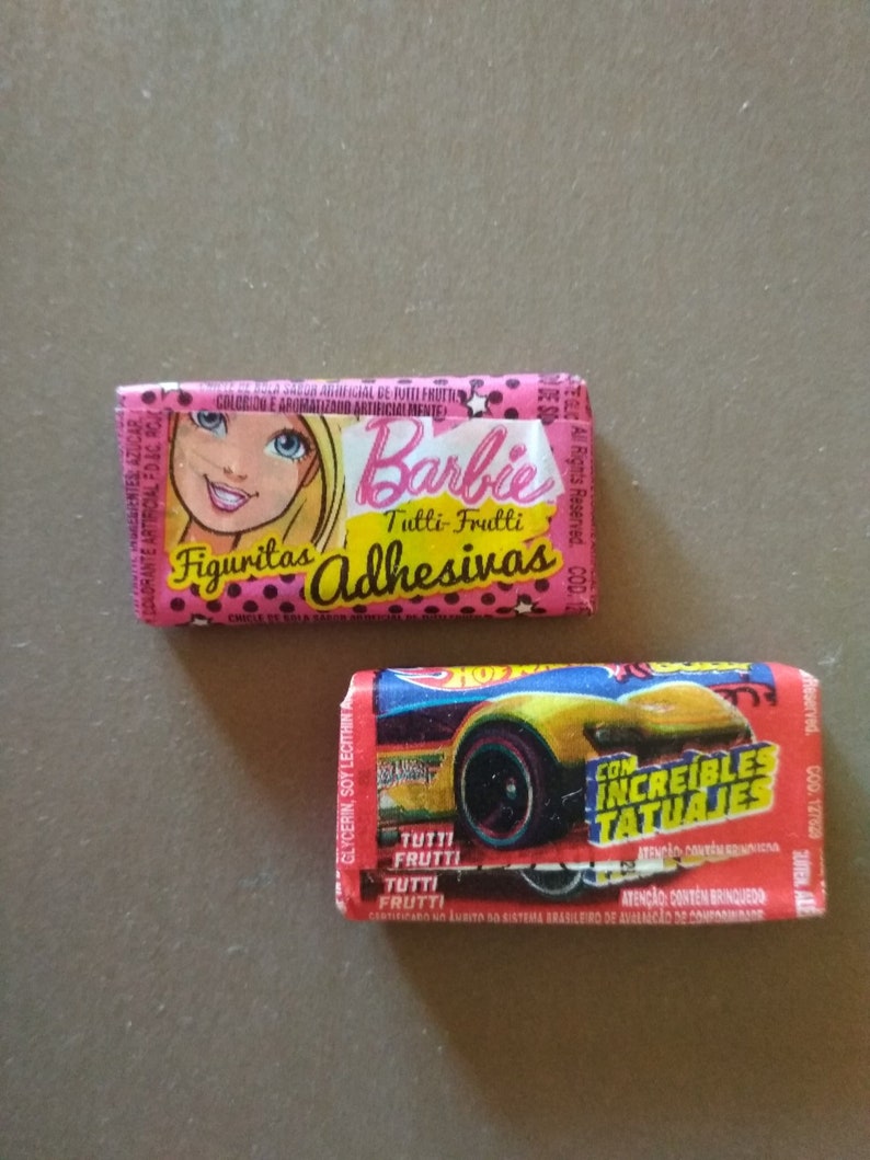 Hotwheels and Barbie Original Bubble Gums. Price for 4 Pcs. Rare. - Etsy