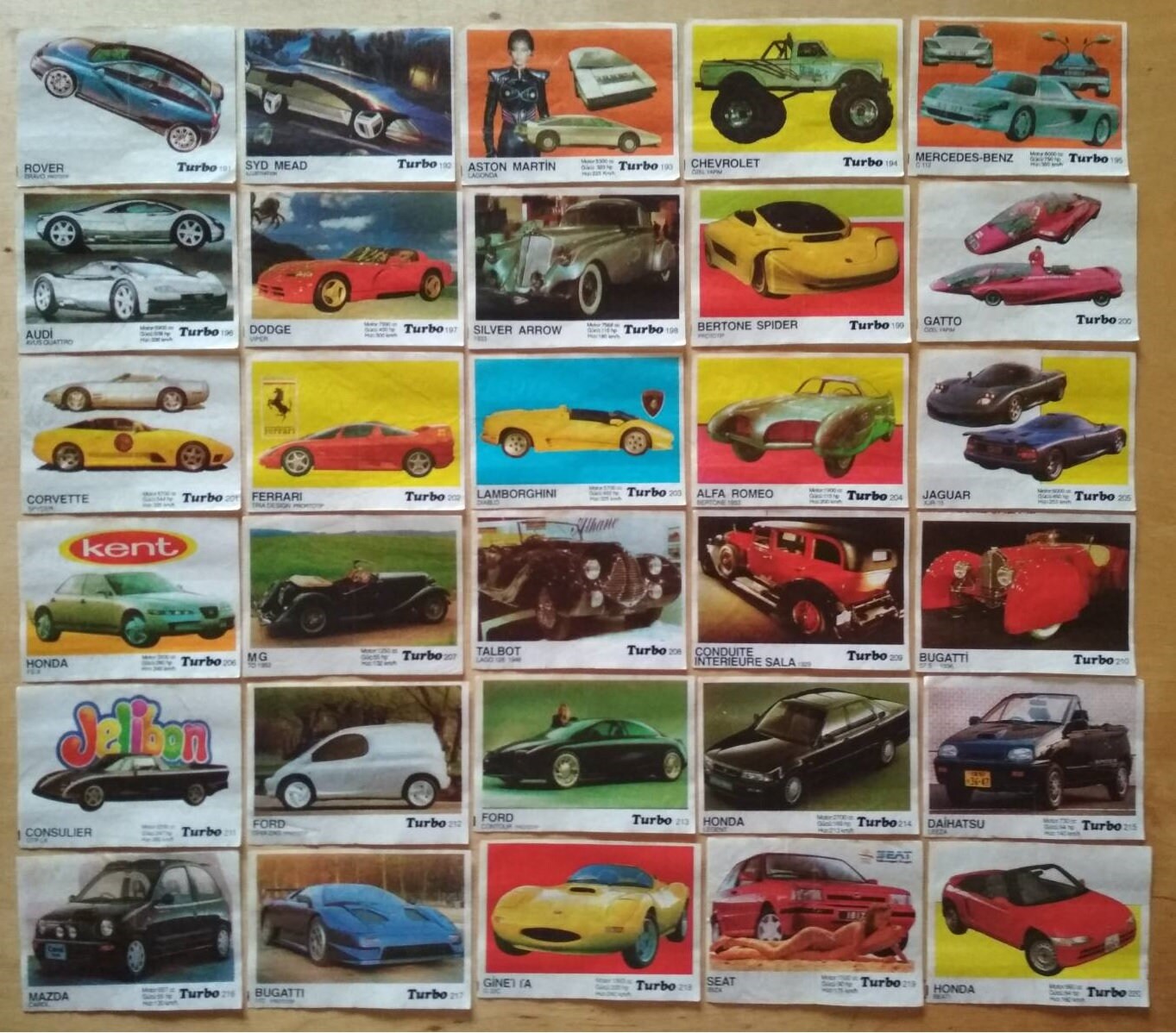 Turbo Bubble Chewing Gum Inserts Wrappers 191-260 Full Set - Etsy