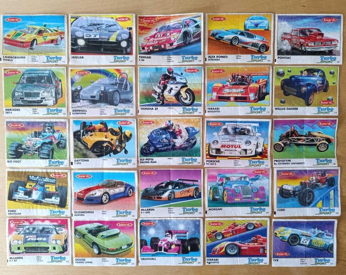 Turbo Bubble Gum Inserts Mix 27 Pcs - Etsy