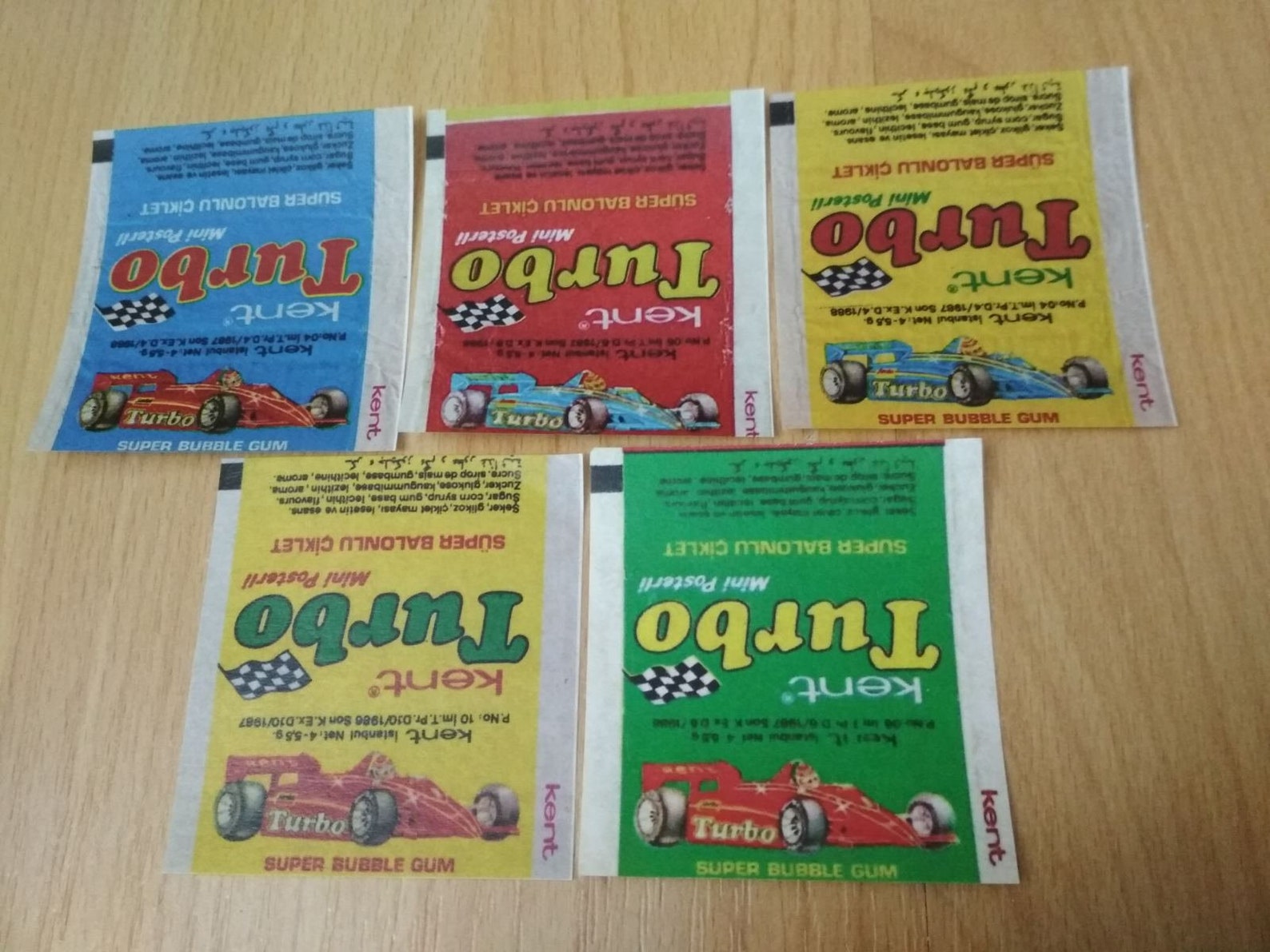 Turbo Bubble Gum First Series Retro DIGITAL Pictures 1-50 + Set of 5 ...