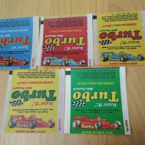 Turbo Bubble Gum First Series Retro DIGITAL Pictures 1-50 + Set of 5 ...