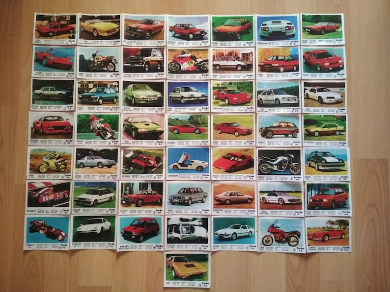 DIGITAL Retro Turbo Bubble Gum Pictures: Series 1-50 + Wrappers ...