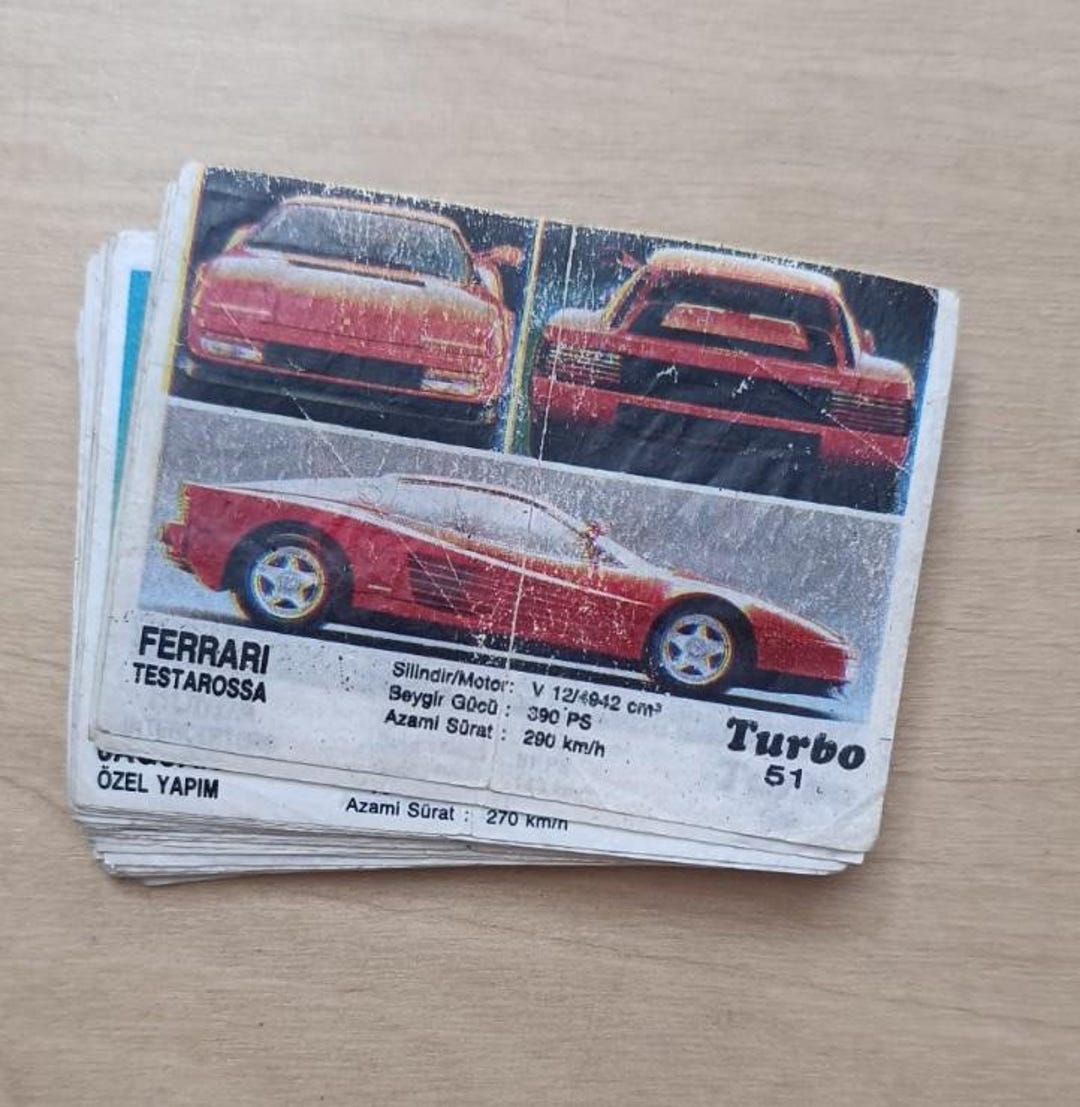 Turbo Bubble, Chewing Gum Inserts, Wrappers 51-120 Full Set 70 Pcs ...