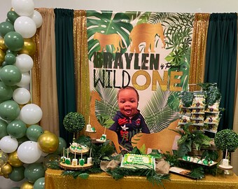 Wild One Round Backdrop - Etsy