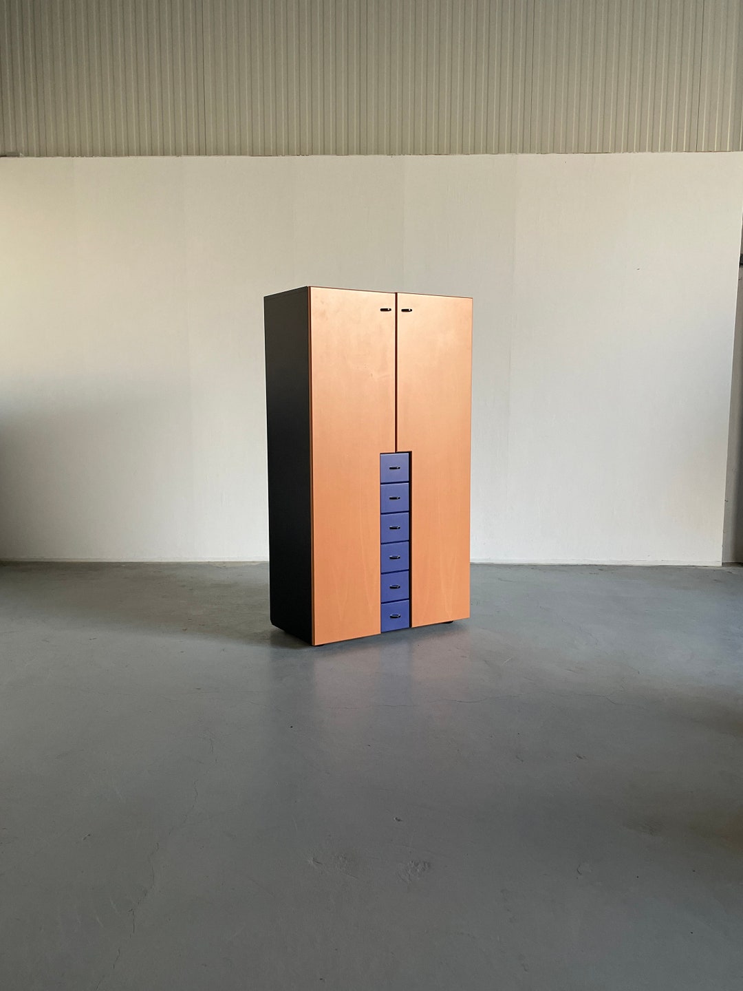 Postmodern Memphis Design Side Closet or Bar Storage Cabinet by Peter ...