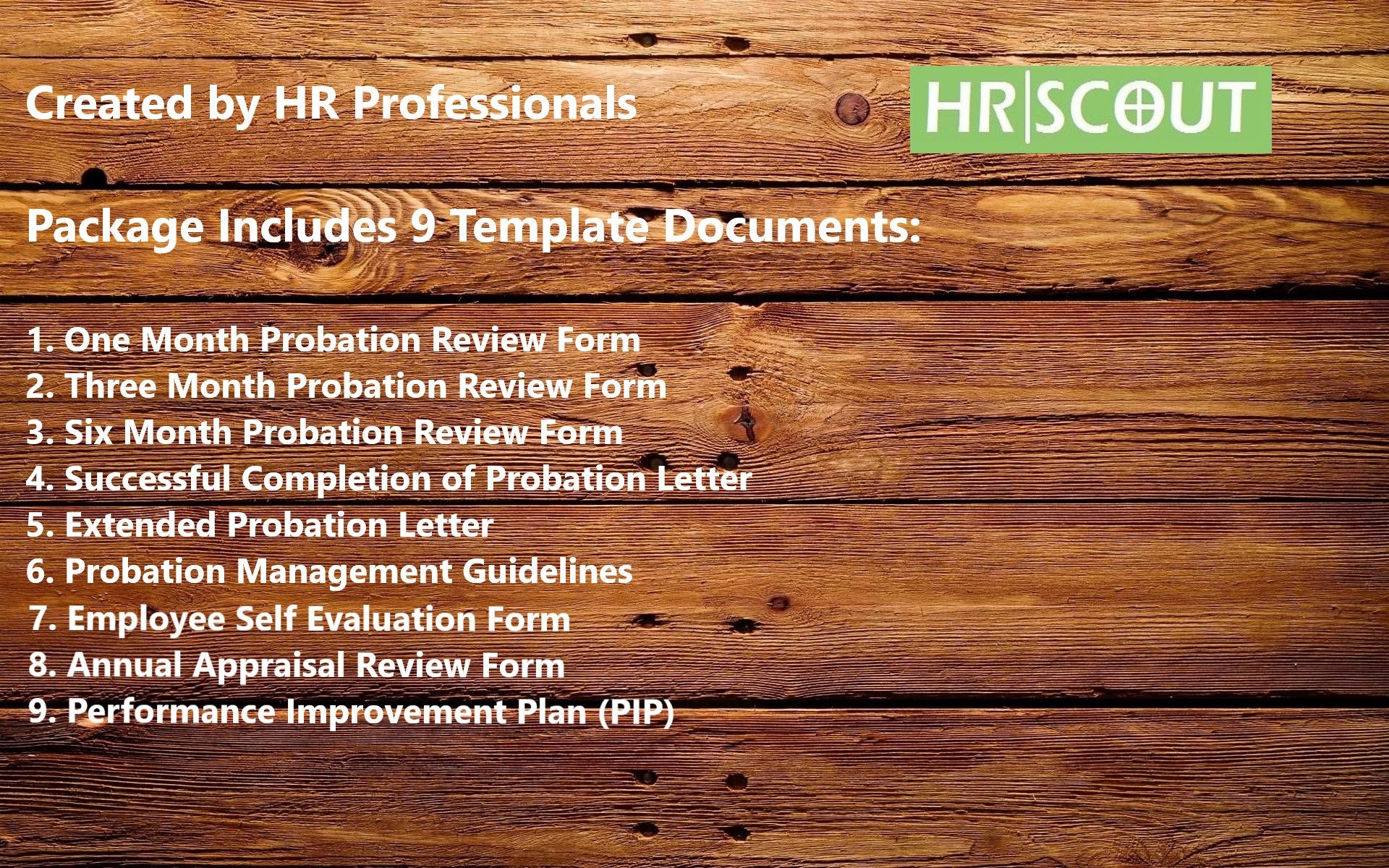 Employee Probation & Performance Management Templates Package - Etsy