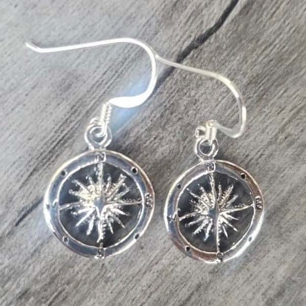Compass Earrings - Etsy