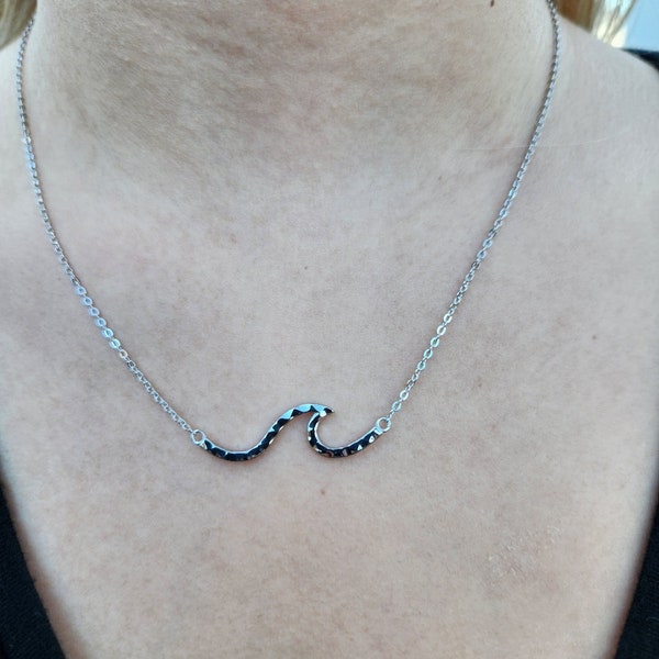 Wave Necklace - Etsy