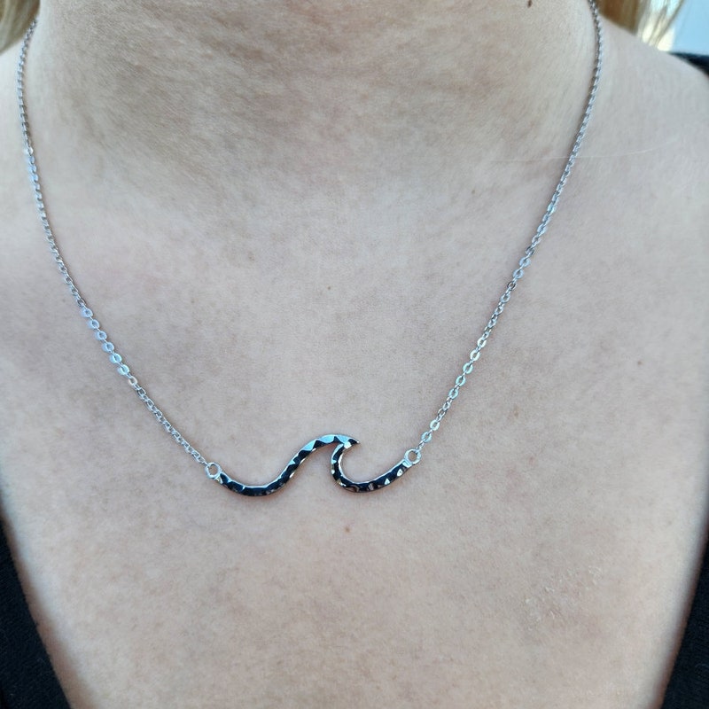 Wave Necklace - Etsy