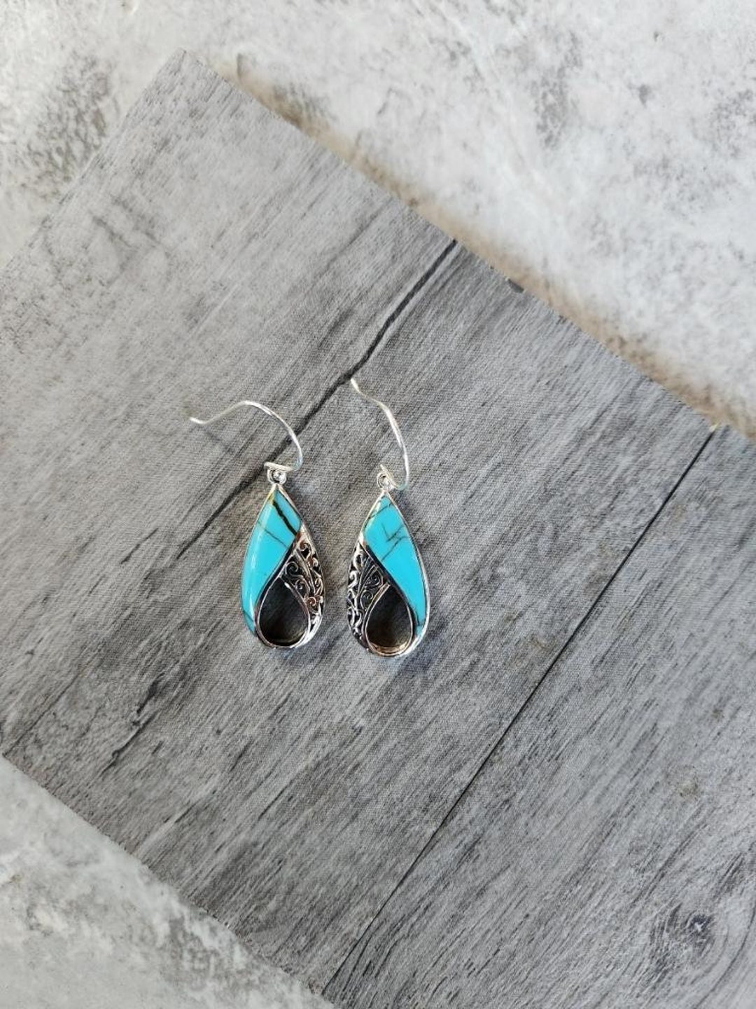 Sterling Silver Brighton Inspired Teardrop Earrings With A Beautiful ...