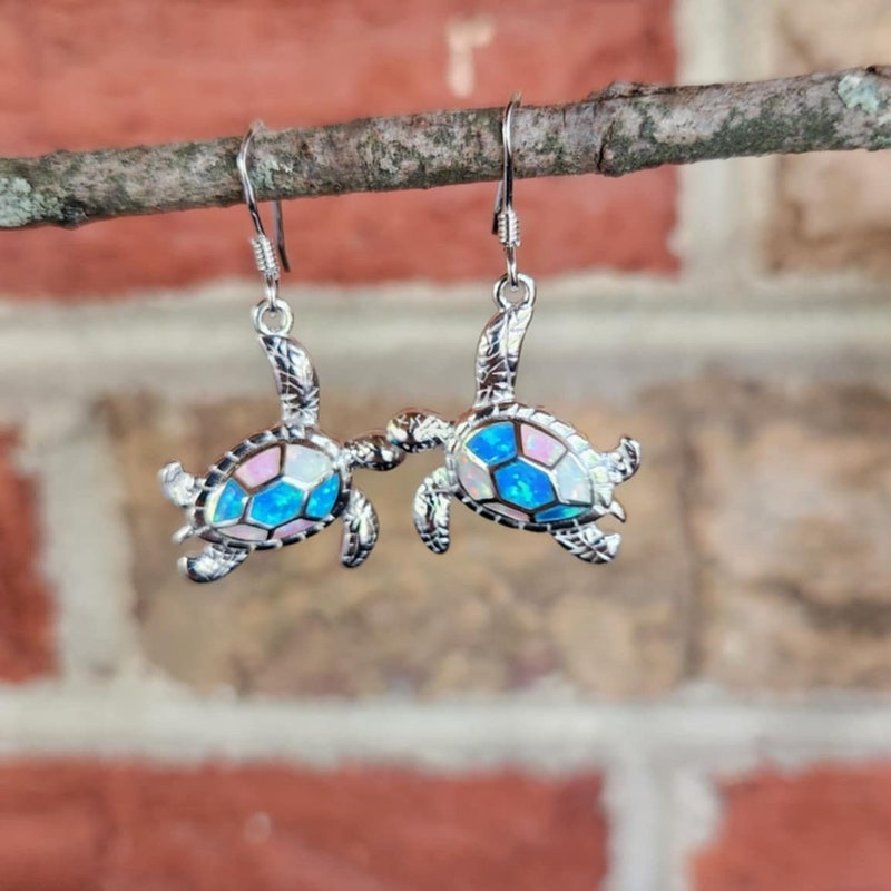 Turtle Earrings - Etsy