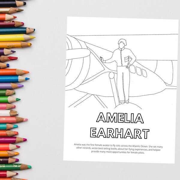 Amelia Earhart Art - Etsy