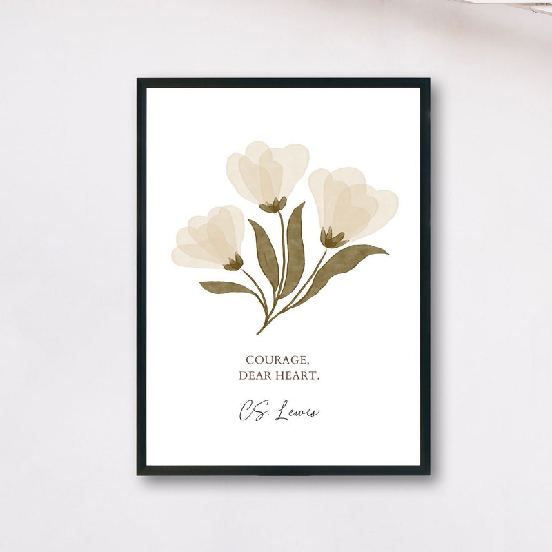 Courage Poster - Etsy