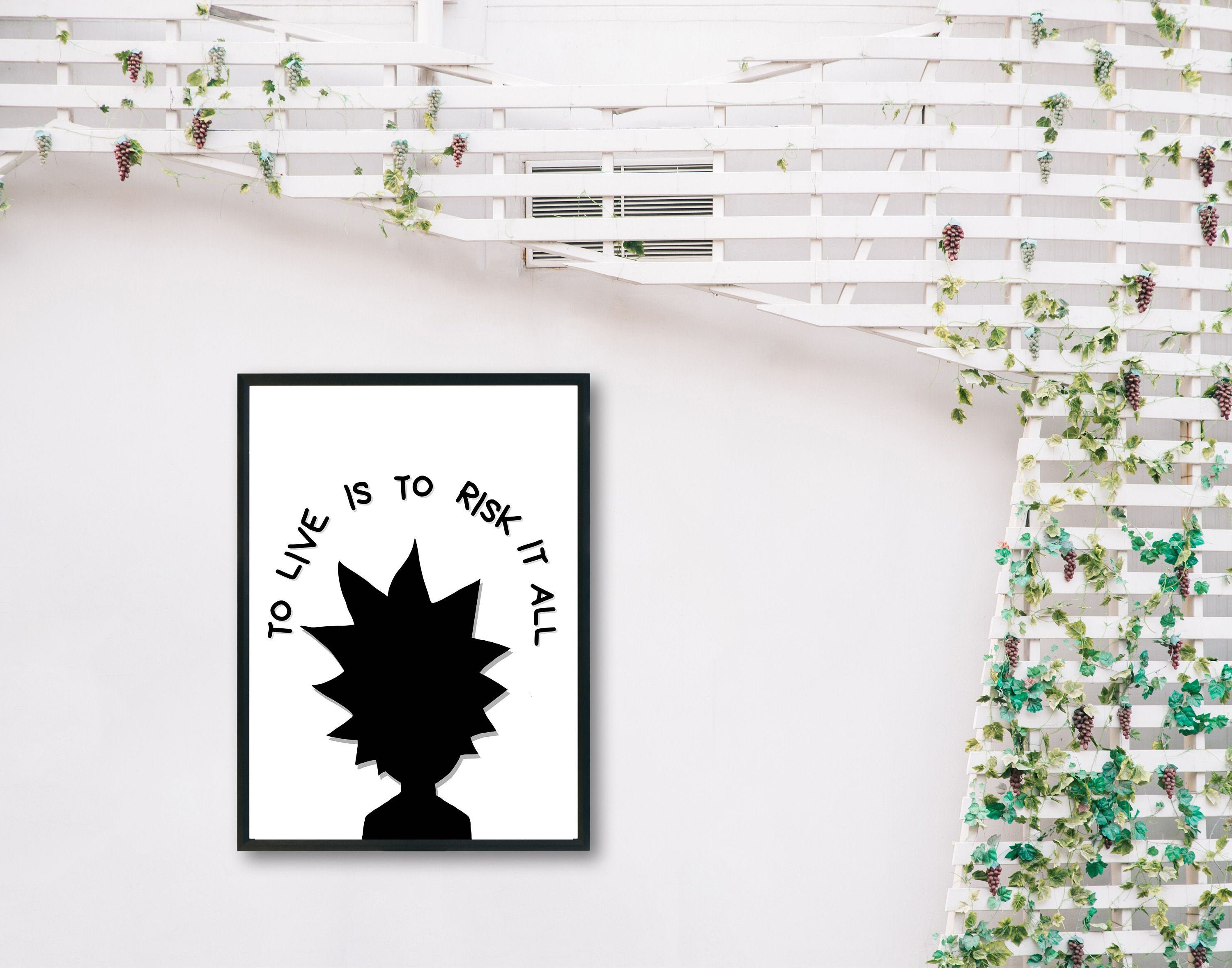 Rick & Morty Poster, Rick Sanchez Wall Decor, Rick and Morty Gift, Rick ...