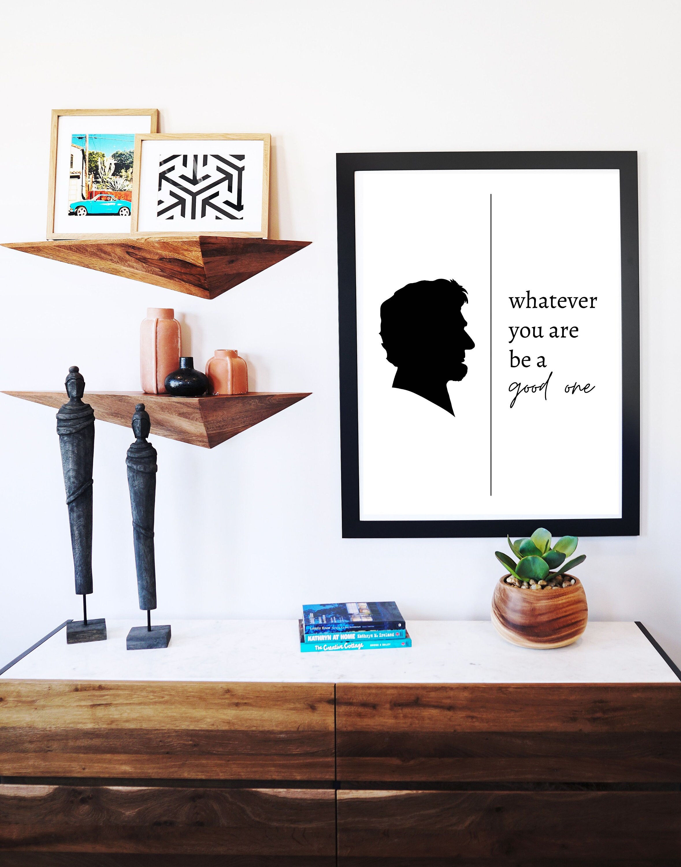 Printable Abraham Lincoln Quote Profile Poster "whatever You Are Be a ...