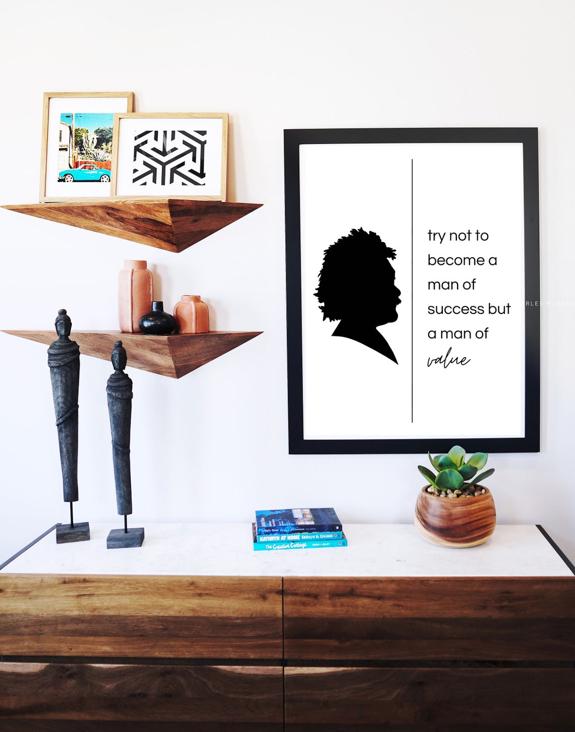 Albert Einstein Poster Albert Einstein Quote Historical Etsy