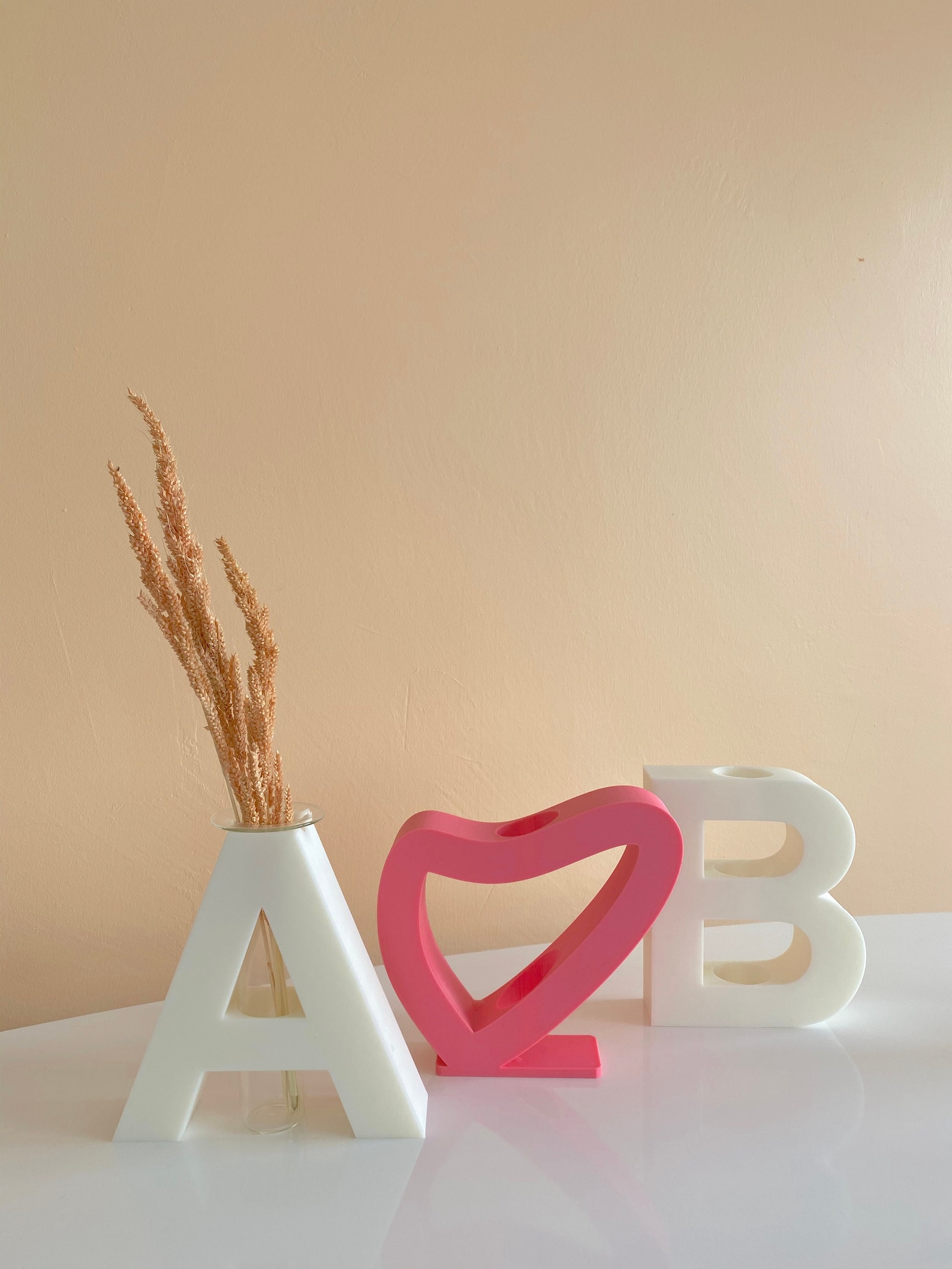 Set of 3 Vase for Flowers Alphabet Vase Name Letter | Etsy