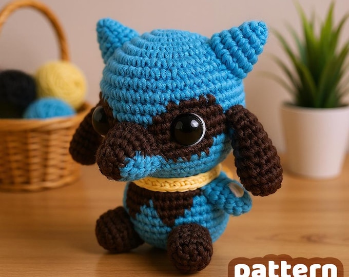 Lucario Pokemon Crochet Pattern - Etsy Canada